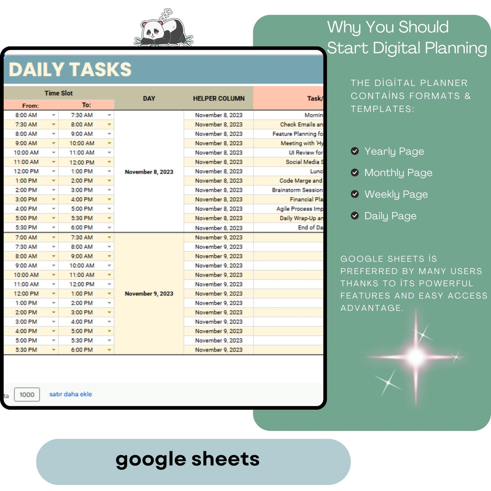 Daily Timeline Template | Plan Your Day Hour by Hour and Boost ...