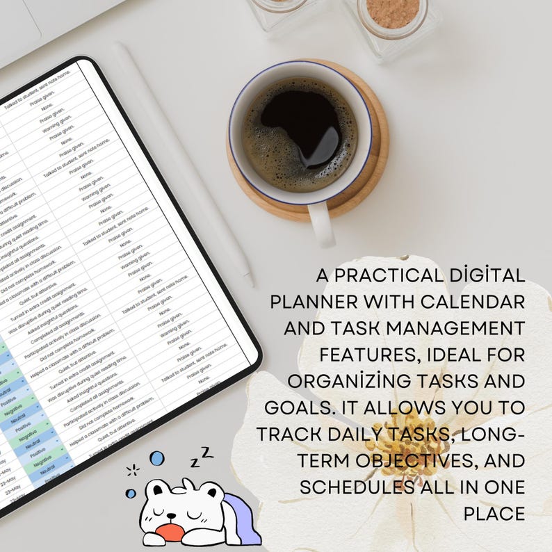 Classroom Behavior Tracker Template for Teachers | Editable Google ...