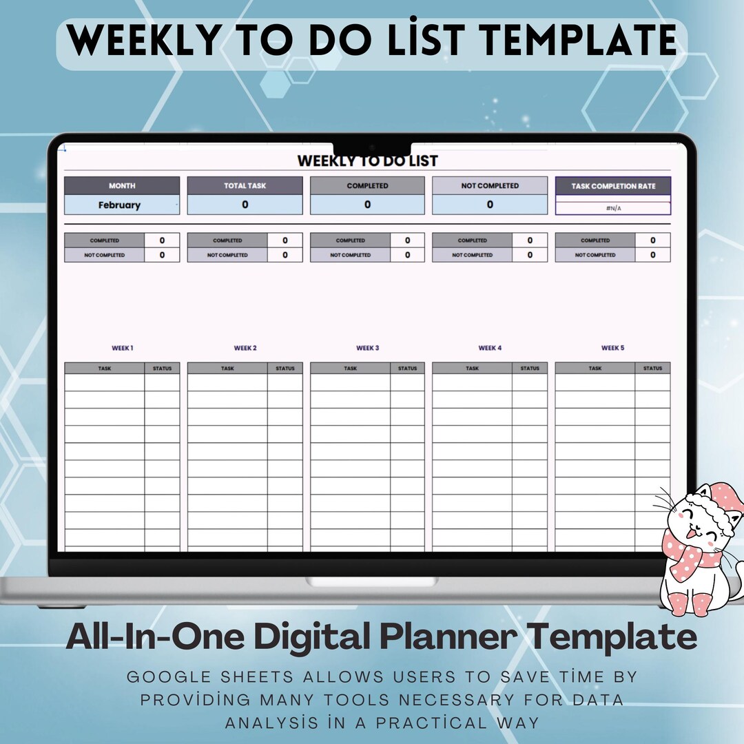 Weekly to Do List With Name, Weekly to Do List Printable, Weekly to Do ...