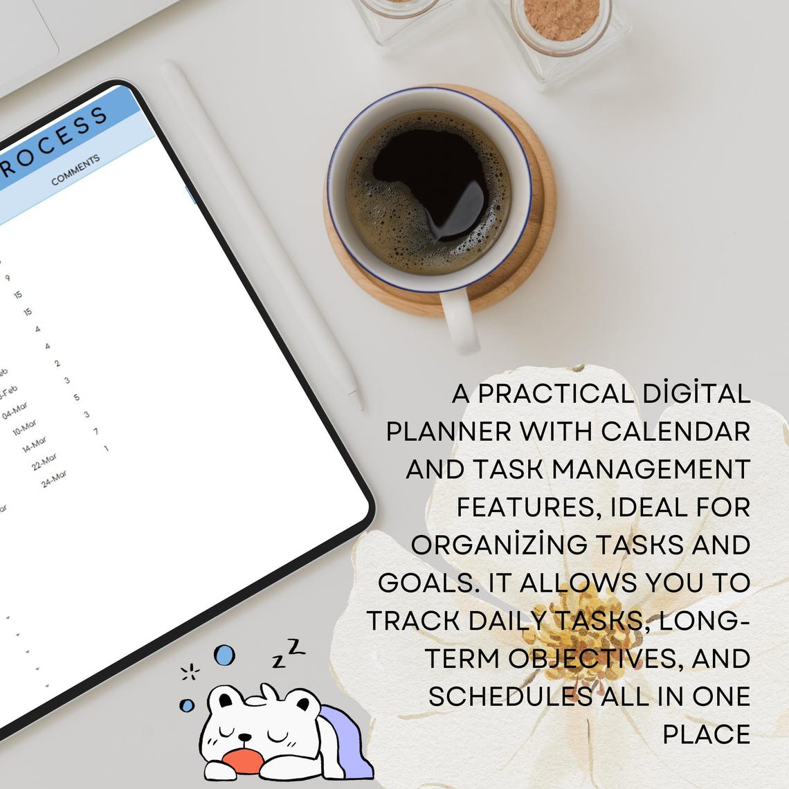 Project Management Process Template | Google Sheets | Editable & Printable | Workflow Tracker ...