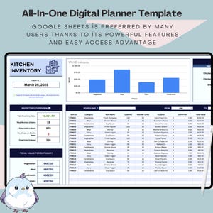 Restaurant Kitchen Inventory Template, Food Stock Tracker, Google ...