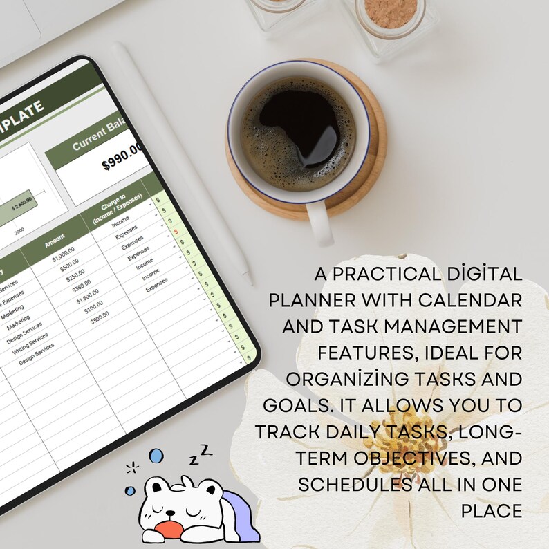 Freelance Bookkeeping Template, Editable Google Sheets Income Expense ...