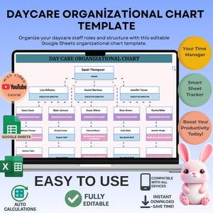 Google Sheets Org Chart - Etsy