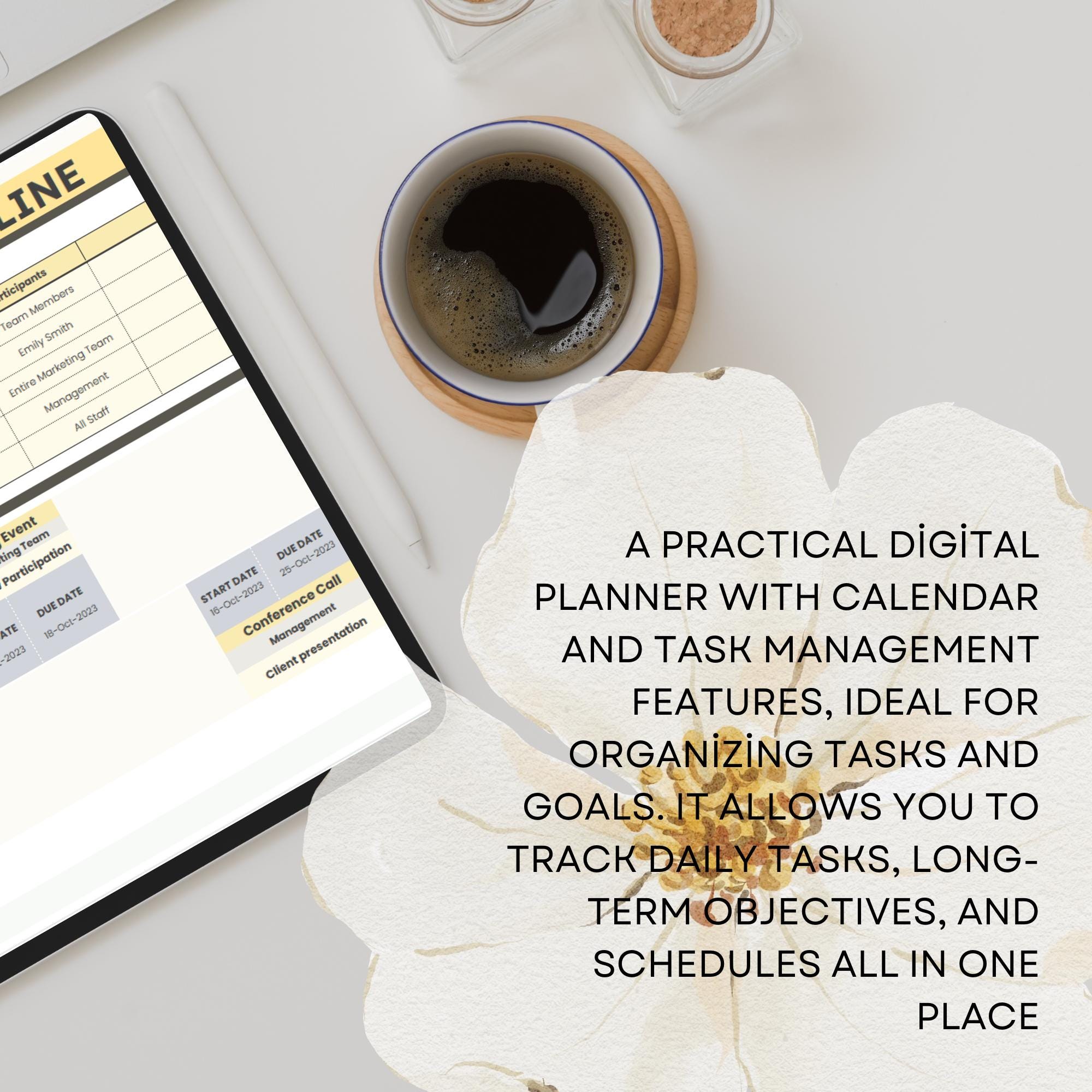Overlapping Timeline Template, Digital Download, Editable, Easy to Use ...