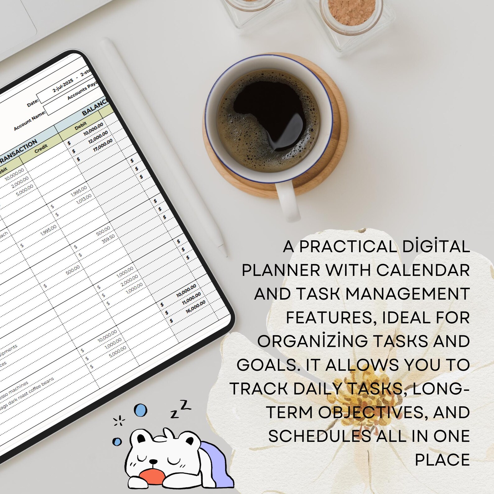 Accounts Payable Ledger Template, Google Sheets, Track Bills & Payments ...