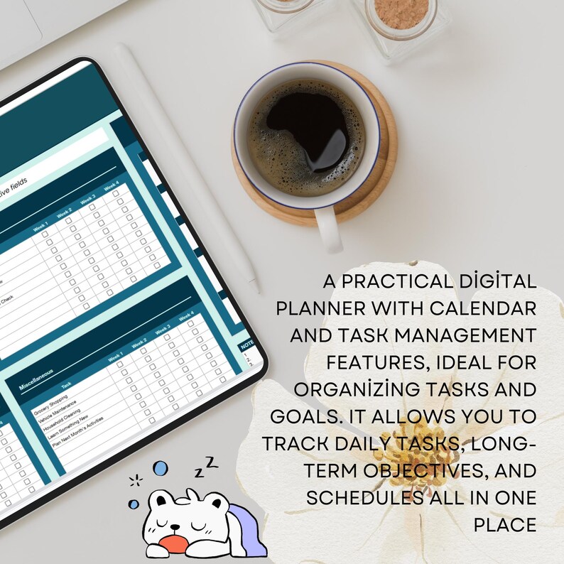 Monthly Checklist Template, Google Sheets, Editable To-do List, Task ...