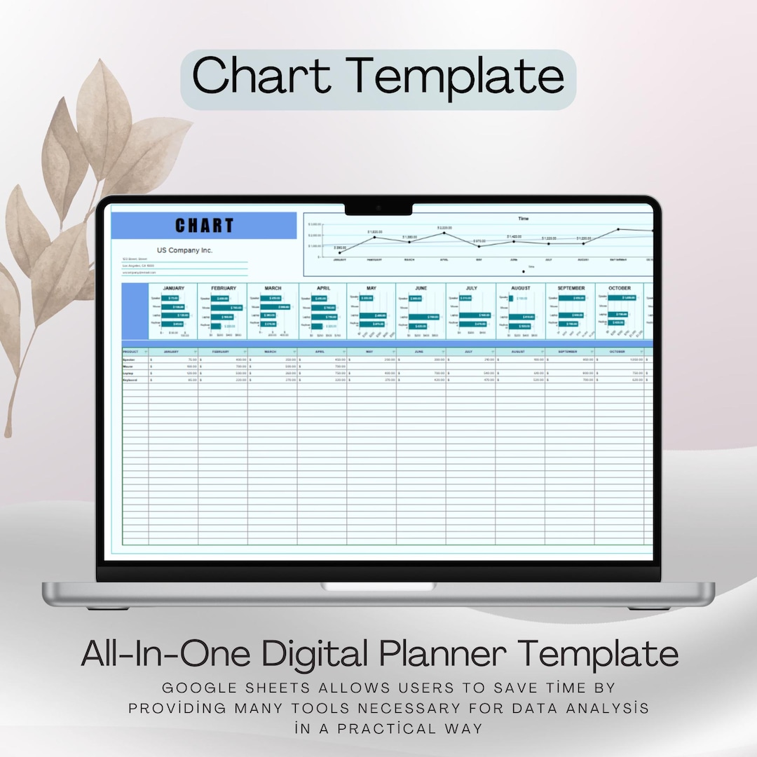 Editable Chart Template, Digital Download for Google Sheets, Easy to ...