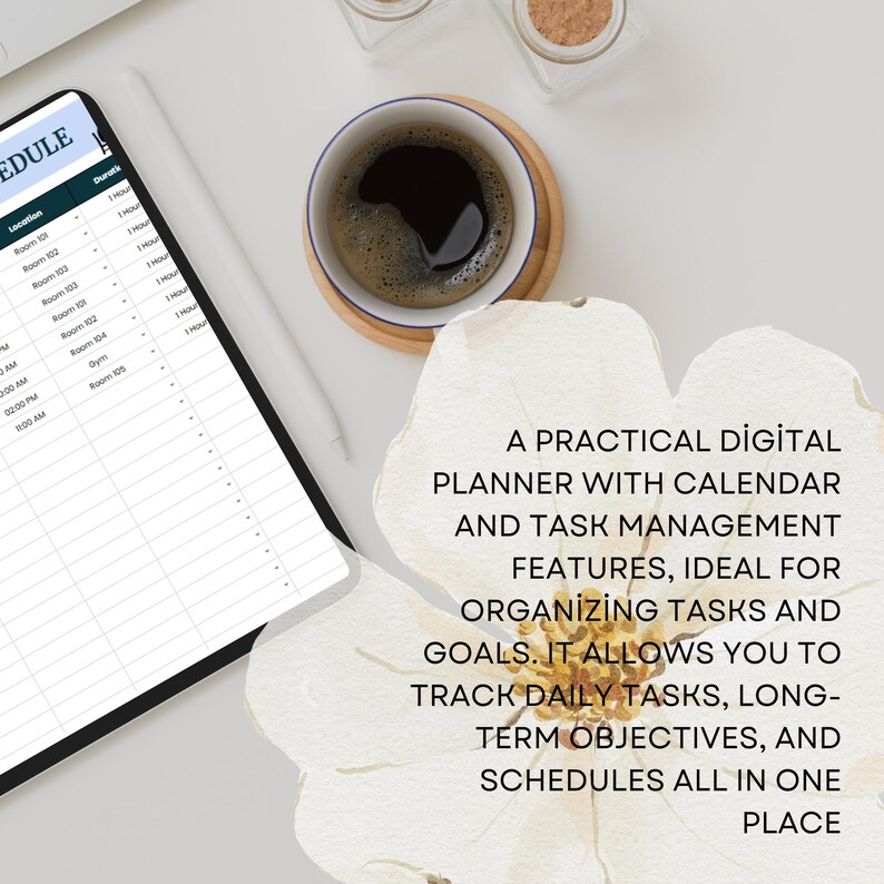 Exam Schedule Template, Editable Google Sheets, Digital Download for ...