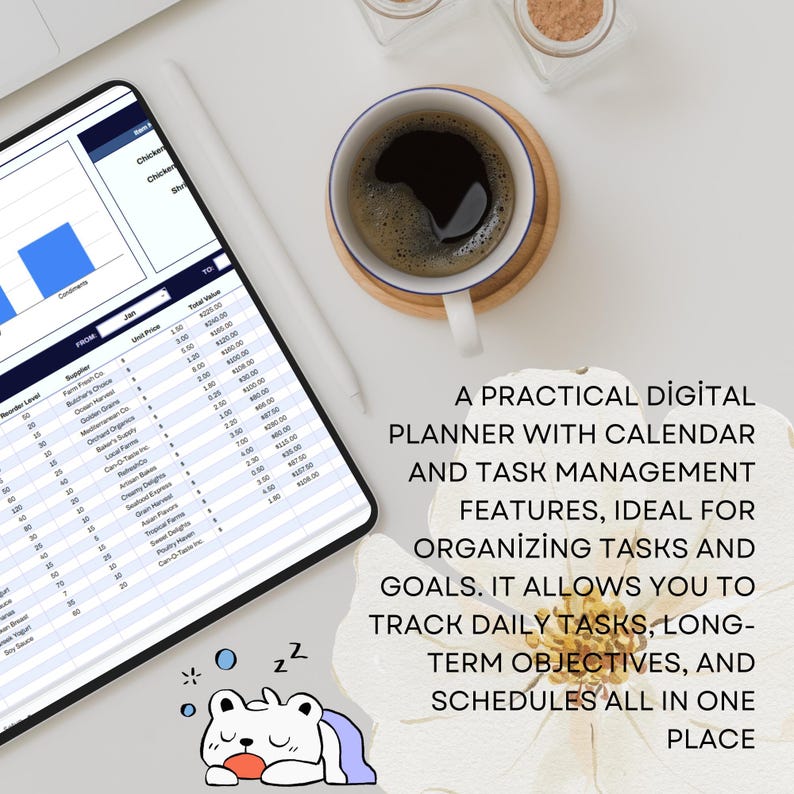 Restaurant Kitchen Inventory Template, Google Sheets Editable, Digital ...