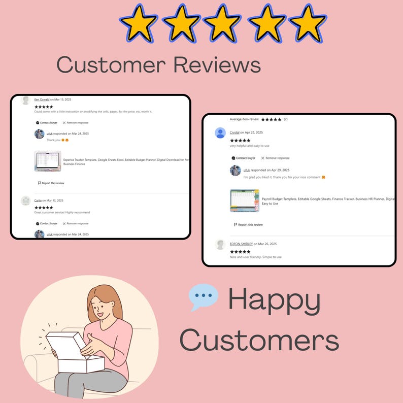 Customer Feedback Tracker Template Google Sheets, Editable Review and ...