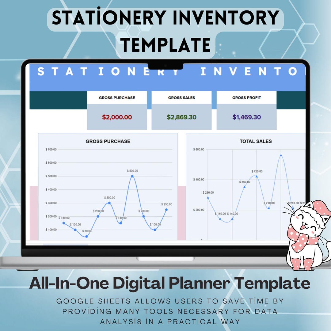 Stationery Inventory Template | Office Supply Tracker | Google Sheets ...