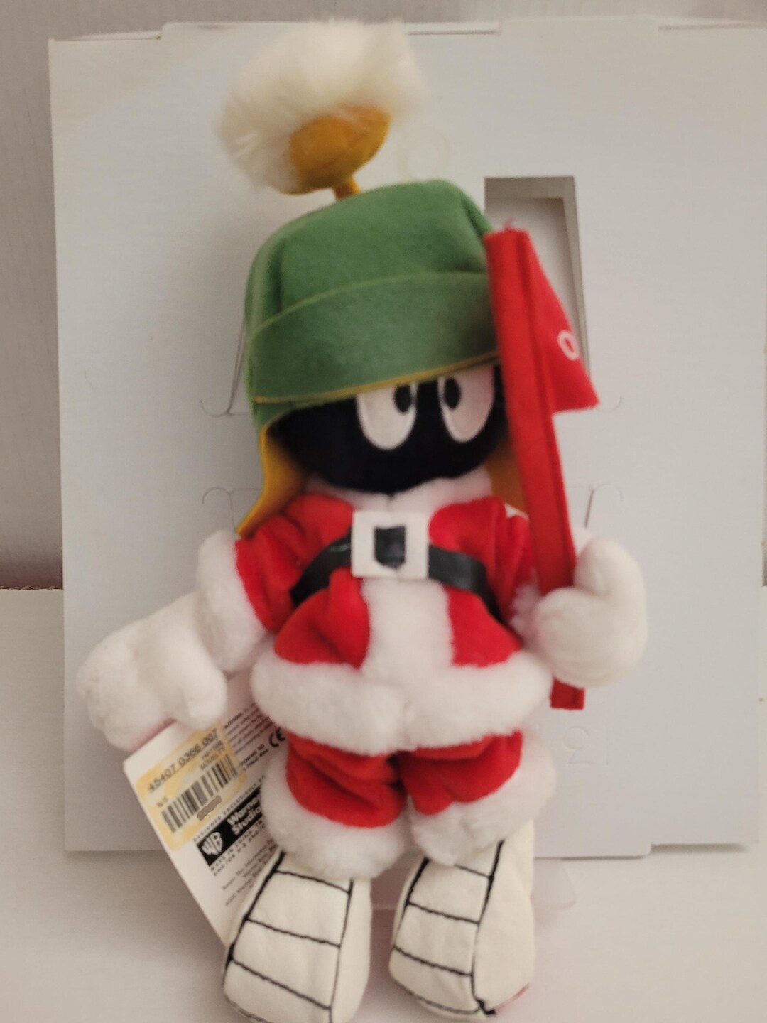Marvin the Martian Santa Bean Bag With Peace on Earth Flag From Warner ...