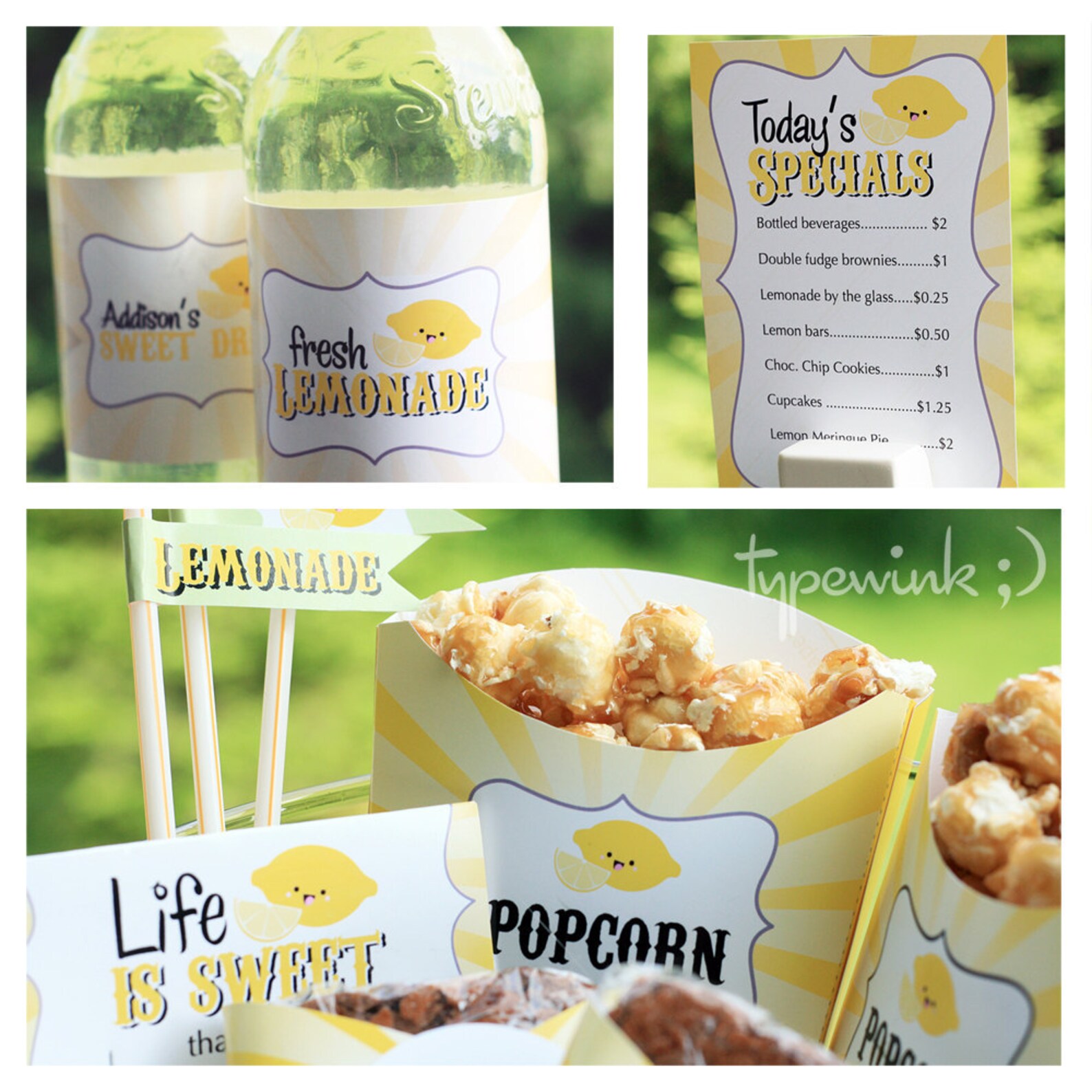 Lemonade Stand Party - EDITABLE - PHOTO INVITATION - (printable) - Etsy