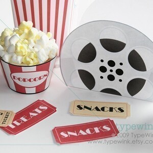 Movie Night Party Pack Printable Download PDF Party Photo - Etsy