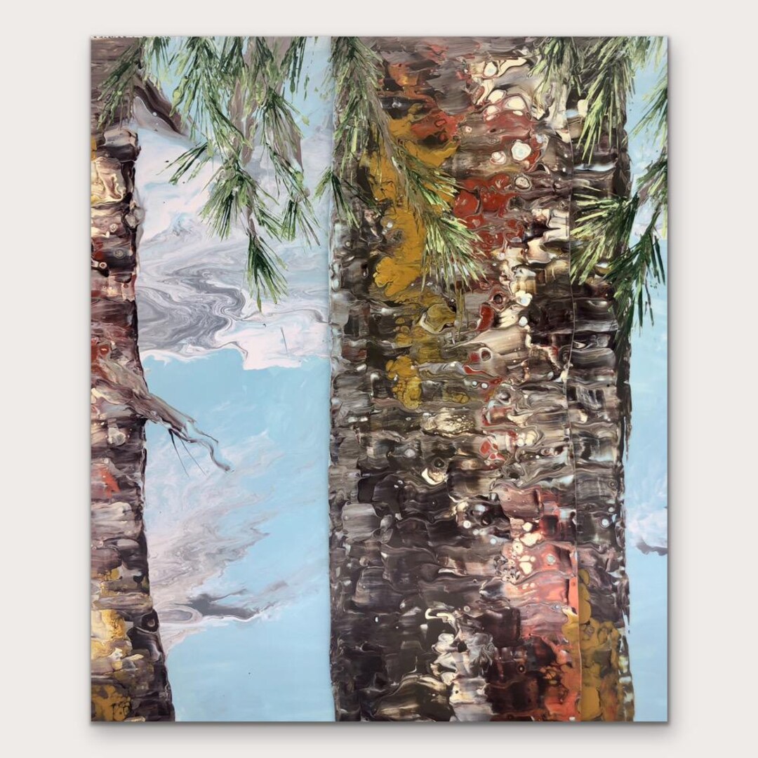 Pine Trees Art Print for Nature Lovers and Hiking Enthusiasts, Small ...