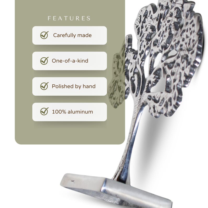 Silver Tree of Life Table Ornament: Modern Nature-inspired Sculpture - Etsy