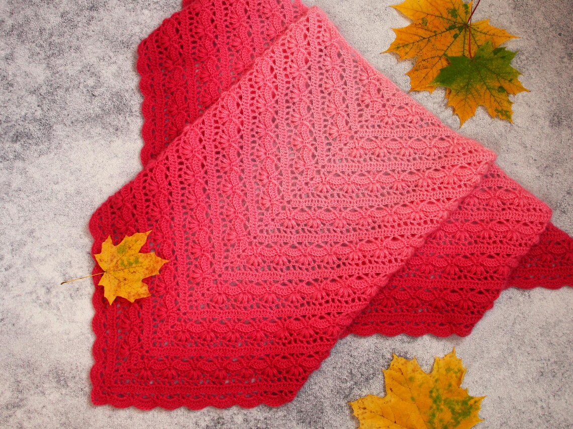 Crochet Shawl Pattern - Azalea Shawl - Crochet Wrap Pattern - Crochet ...