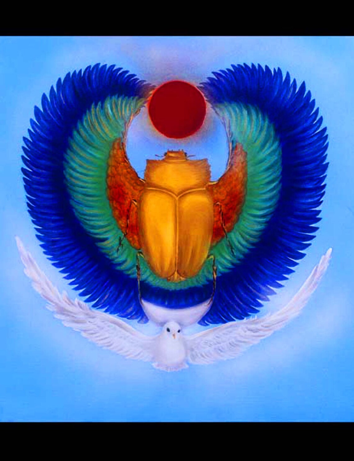 Egyptian Divine Khepera Original 8 X 10 Print - Etsy