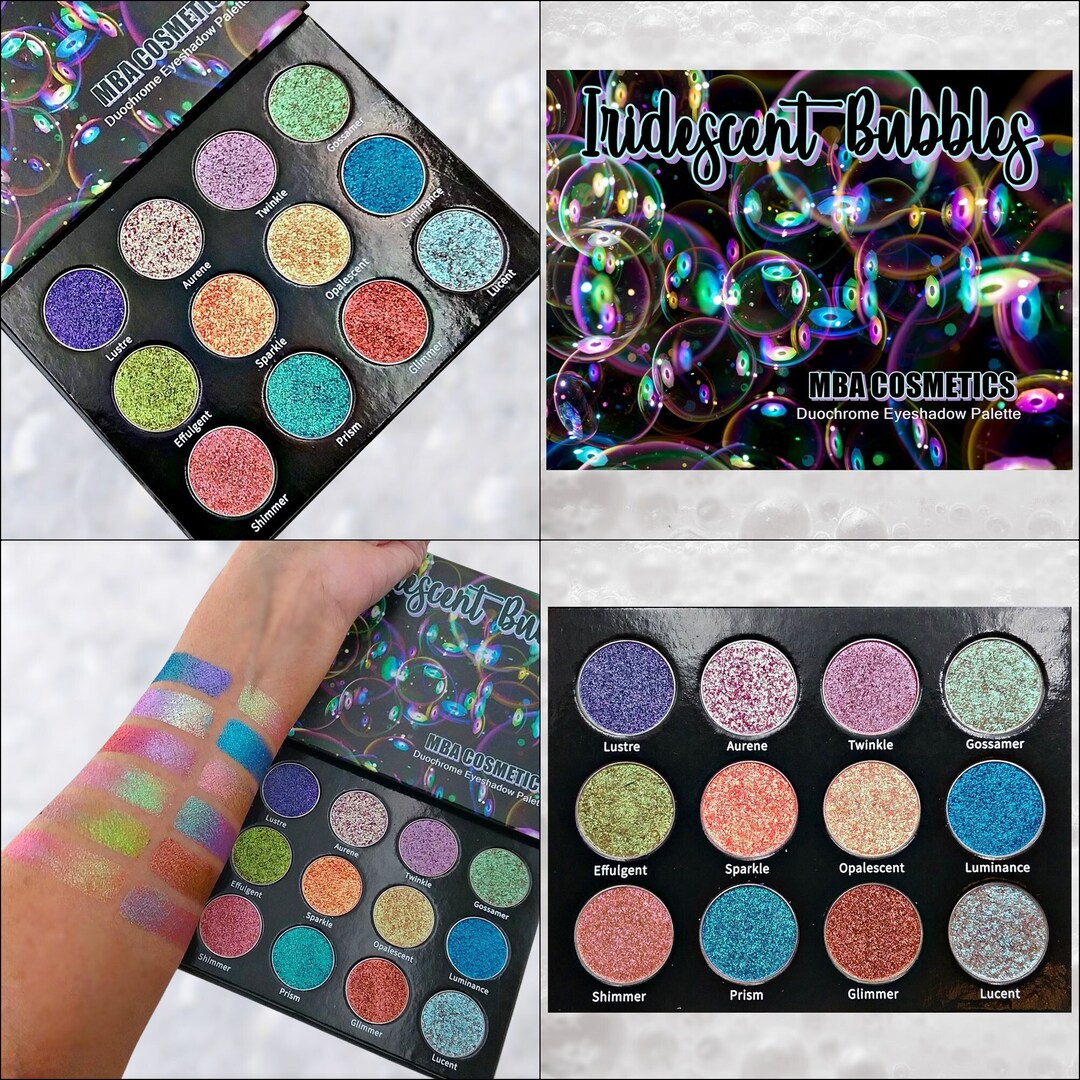 Iridescent Bubbles Duochrome Eyeshadow Palette - Etsy
