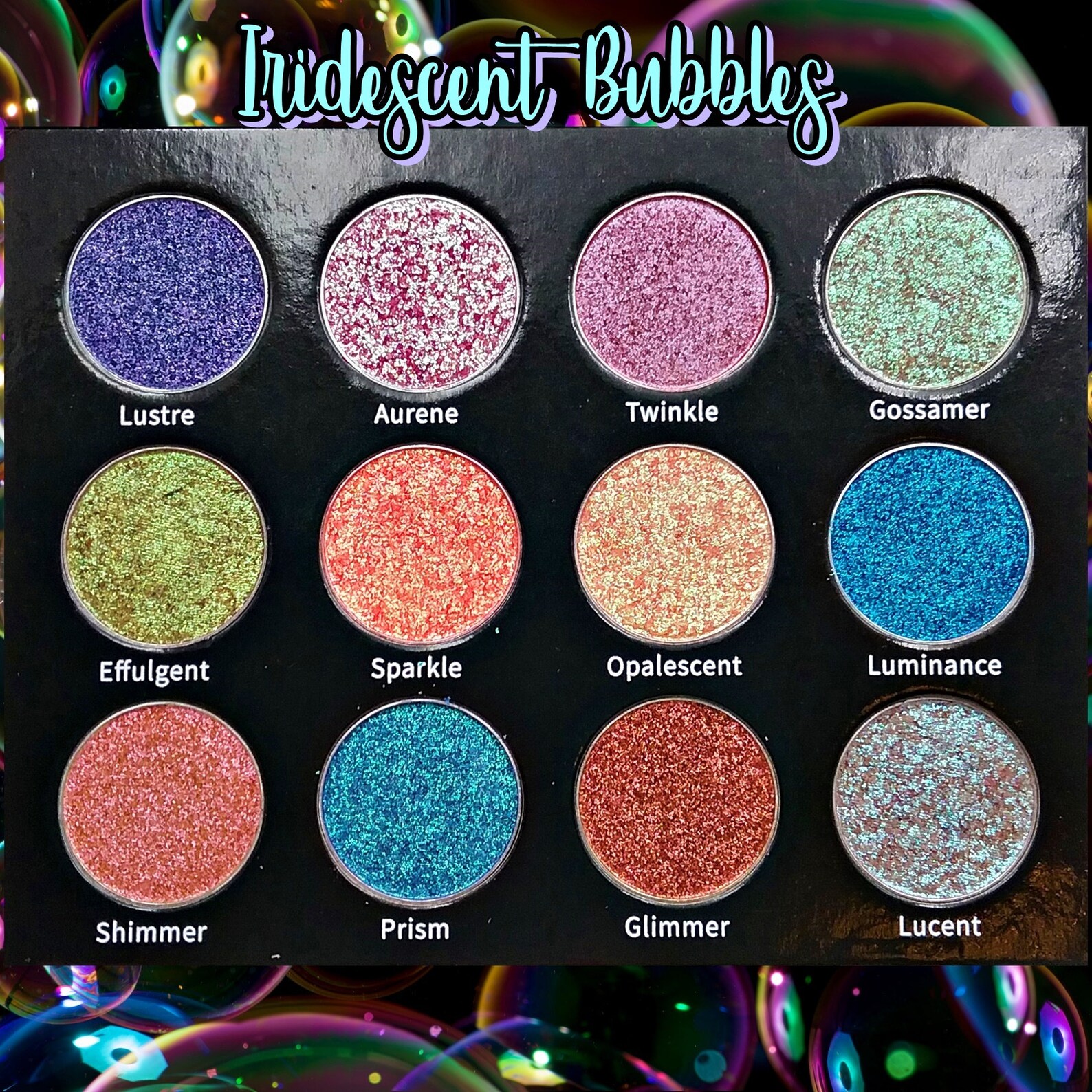 Iridescent Bubbles Duochrome Eyeshadow Palette - Etsy