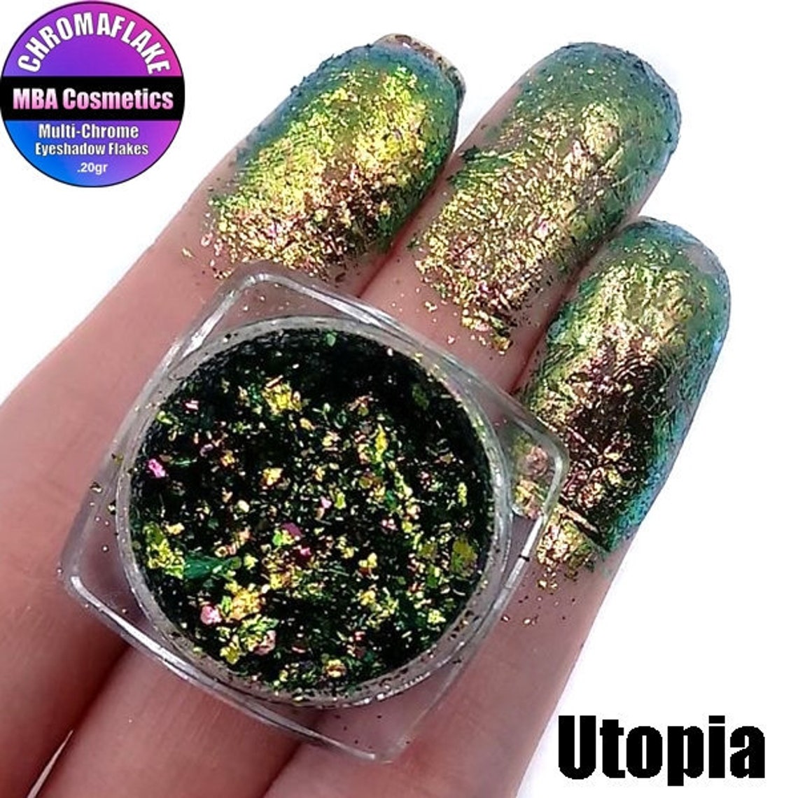 Utopia-chromaflake Multichrome Flake Eyeshadow Flakes - Etsy