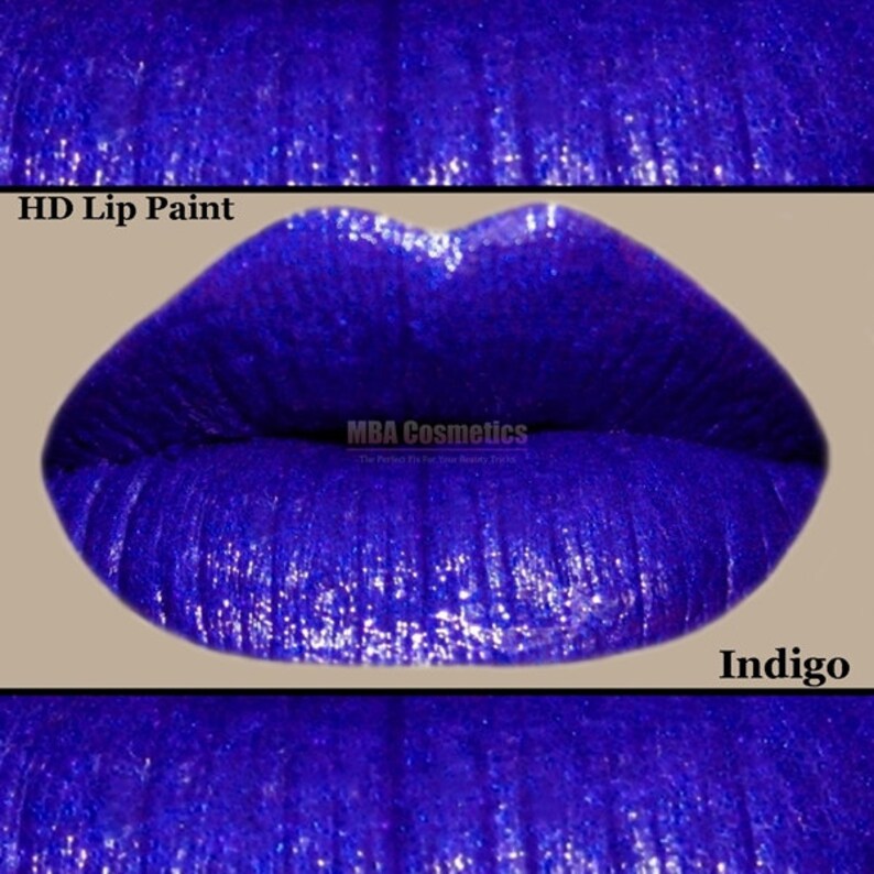 Blue Purple HD Lip Paint Indigo | Etsy