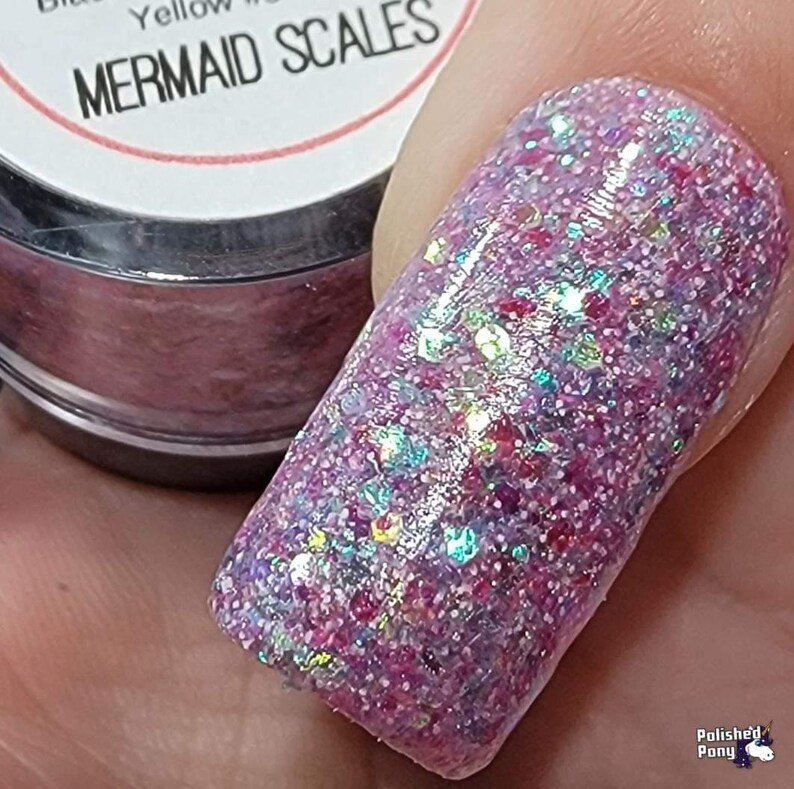 Mermaid Scales-acrylic Dip Powder Nail Dip Dip Nail Dip - Etsy