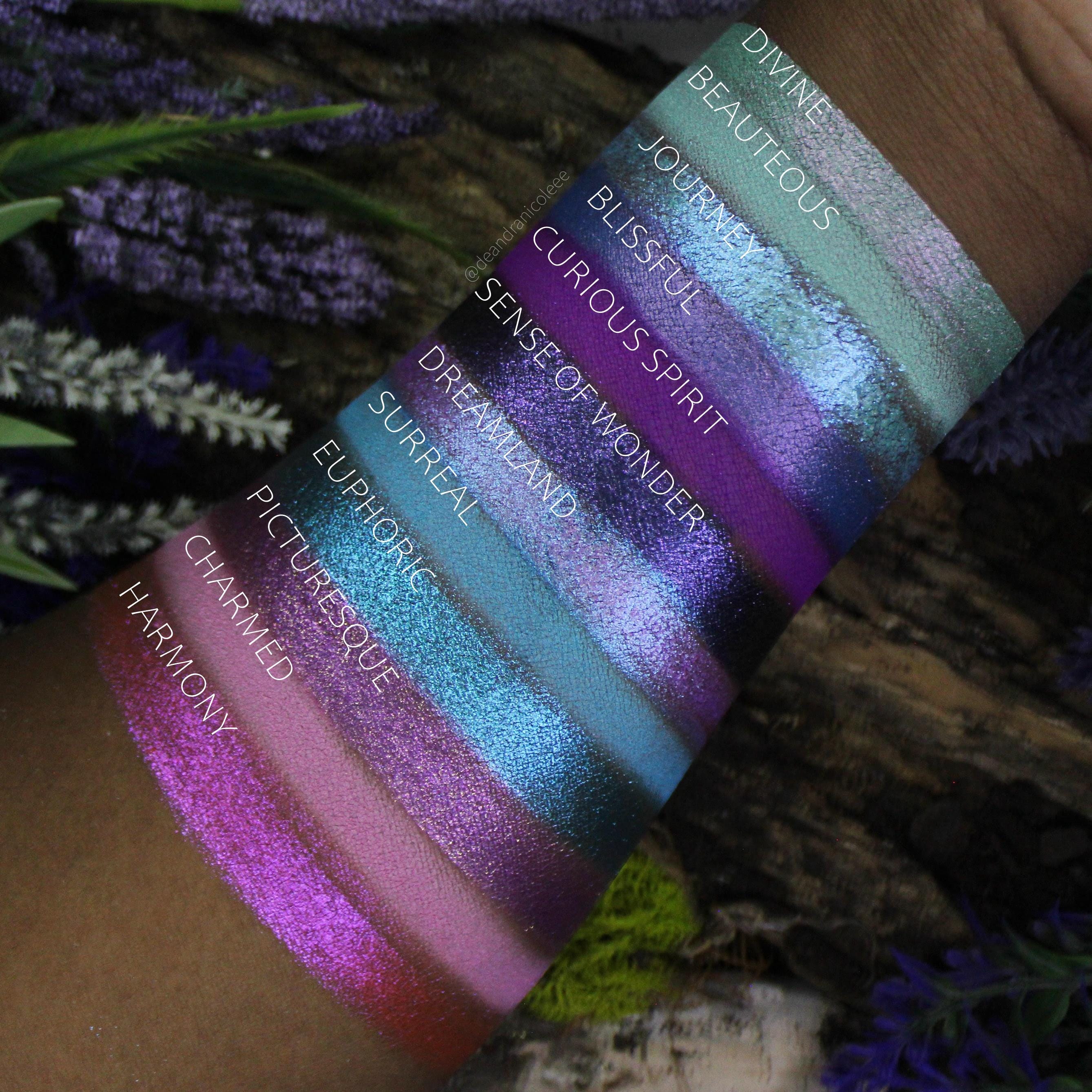 Enchanted Echoes Duochrome Pigment Palette-shimmers Mattes. Blue Green ...