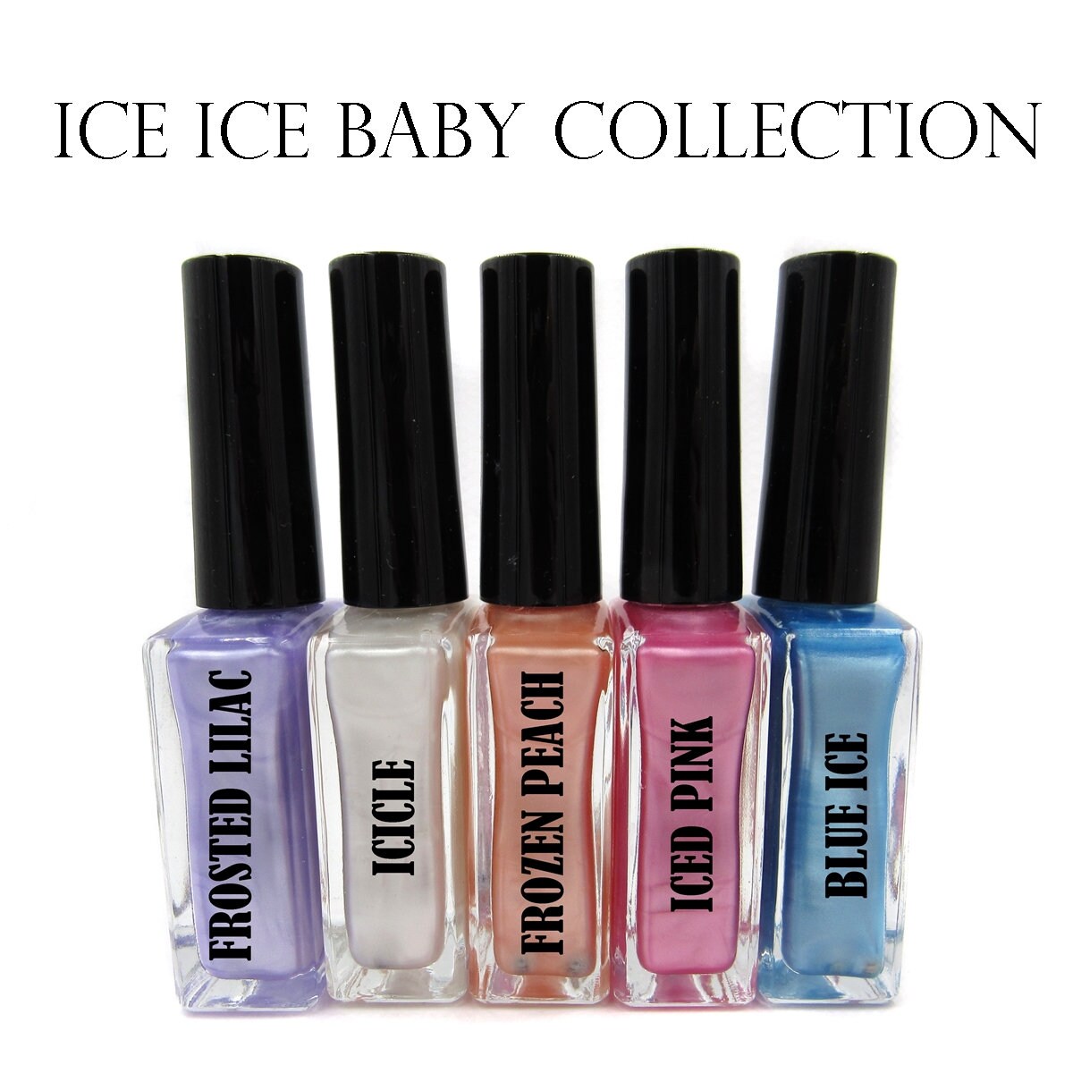 Ice Ice Baby-nail Polish 5 Pc Collection Large 15ml Bottles - Etsy