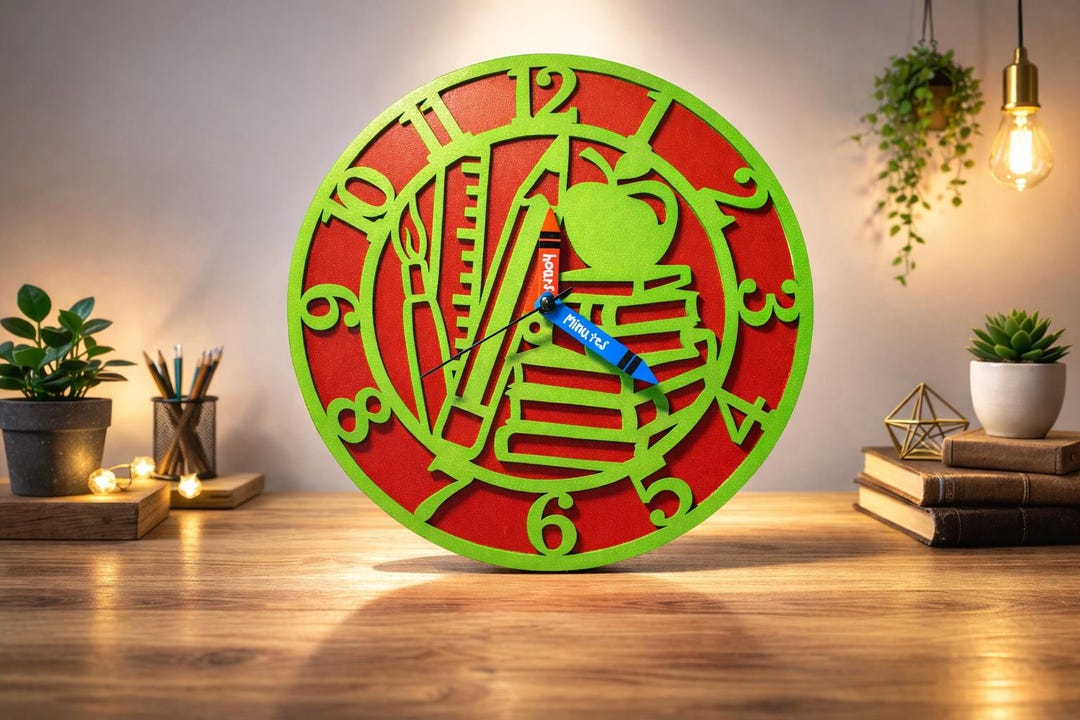 Teacher Clock: Classroom Decor, School Wall Art, Appreciation Gift - Etsy