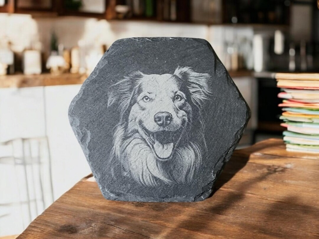 Rustic Slate Dog Coasters: Paw-fect Table Protection & Home Decor for ...