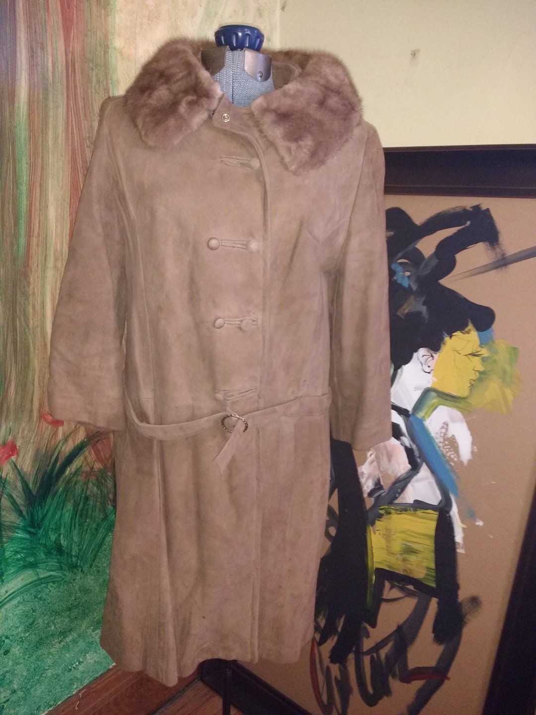 1960s. Highlander, Suede Coat, Mink Coat - Etsy