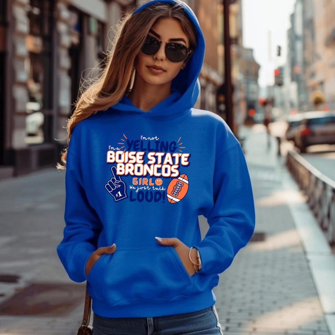 Boise State Broncos Hoodie, BSU Ladies Sweatshirt, College Apparel ...