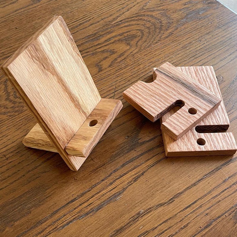 Wood Phone Stand - Etsy