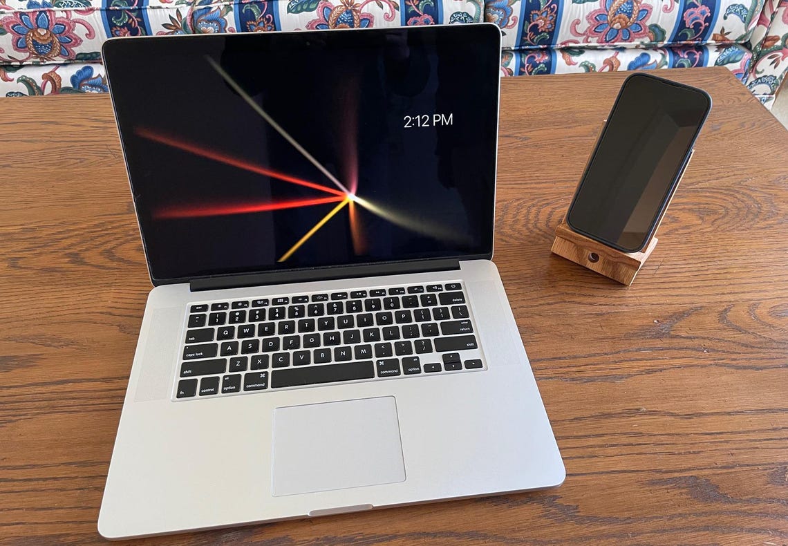 Handmade Oak Wood Phone Stand - Etsy