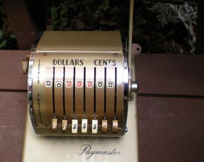 Antique Paymaster Series X550 Check Writing Machine With a Key - Etsy