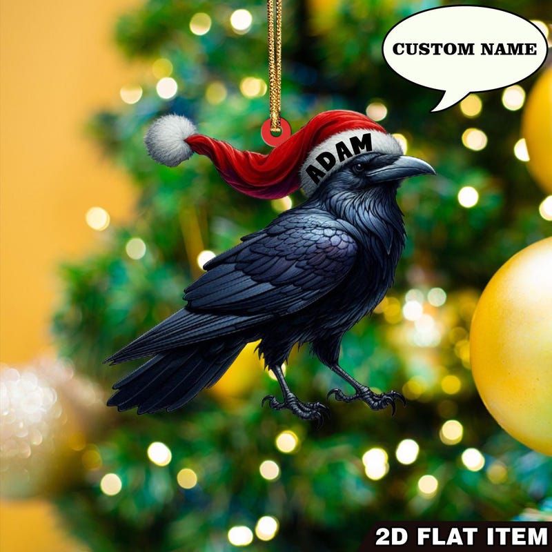 Raven Ornament - Etsy