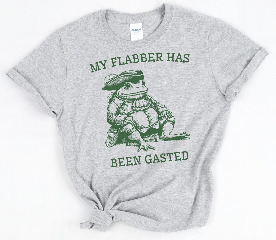 Funny Trending Vintage Frog SVG, Rog SVG, My Flabber Has Been Gasted ...
