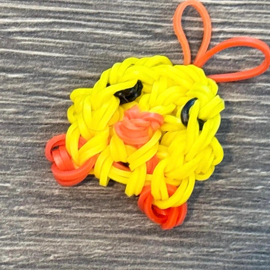 Loom Rubber Band Chicken: Handmade Farm Animal Toy - Etsy