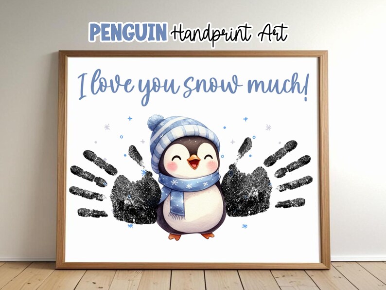 Preschool Winter Handprint Craft, Printable Preschool Activity, Baby ...