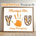 Thankful for You Handprint Craft, Printable for Kids, Daycare Preschool ...