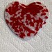 Fused Glass 3 Inch Heart. Can Be Framed for Placement in Window or ...