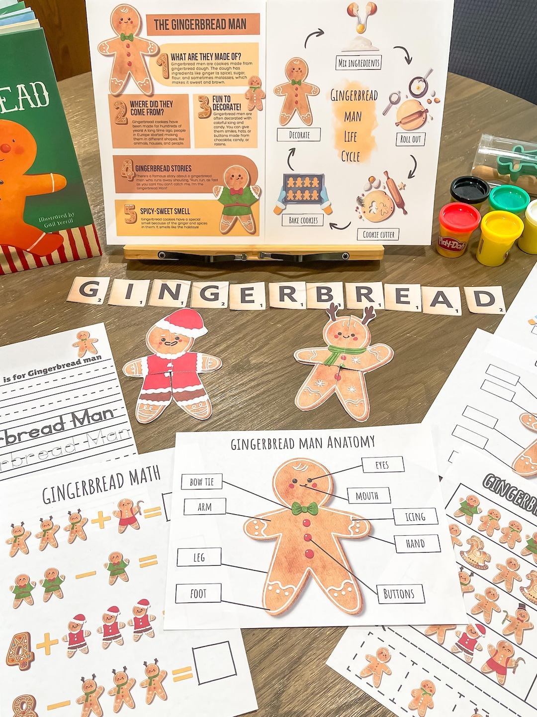 Gingerbread Man Unit - Etsy