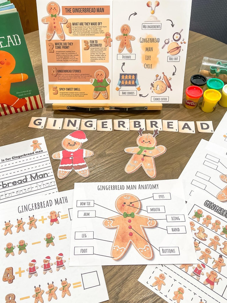 Gingerbread Man Unit - Etsy