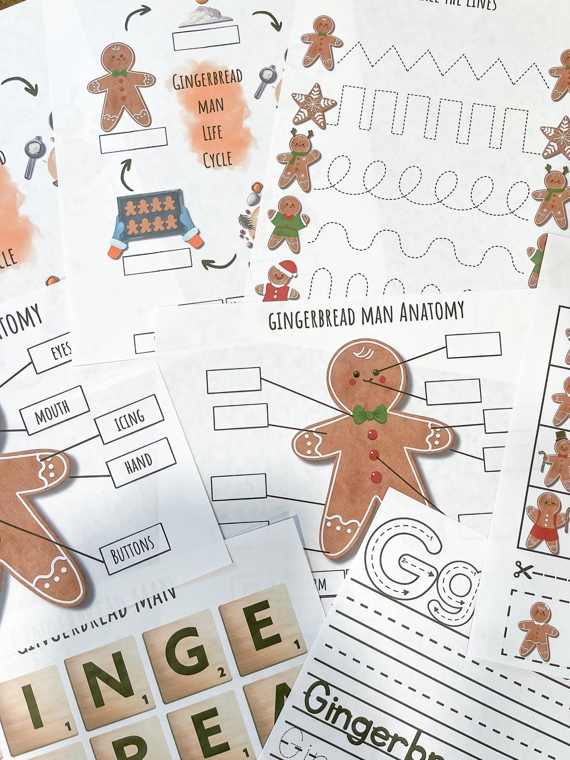 Gingerbread Man Unit - Etsy