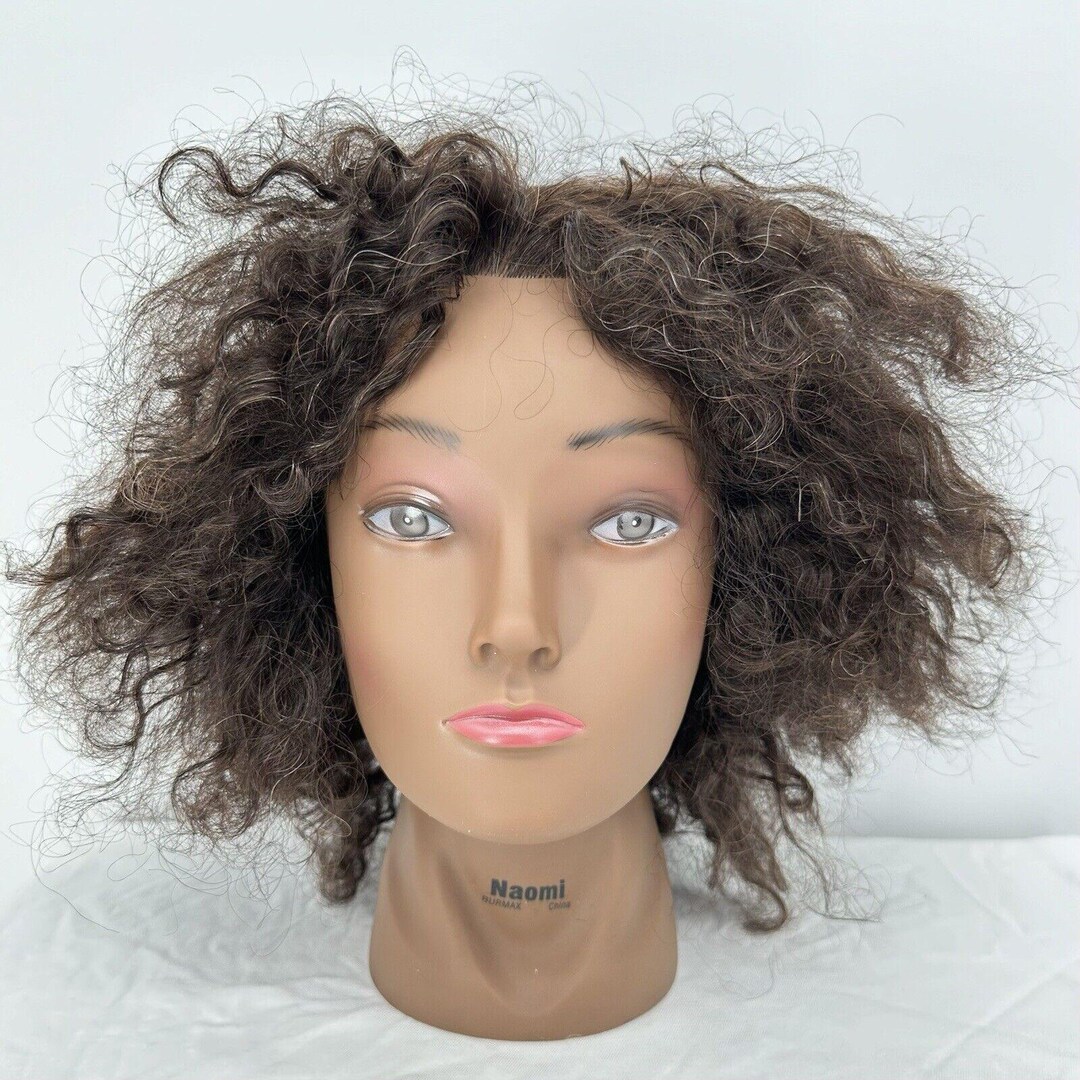 Burmax Naomi Manikini 100% Human Hair Beauty School Practice Mannequin ...