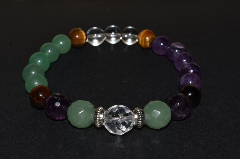 Green Aventurine Pair Bracelet Amethyst Tiger Eye Prosperity - Etsy