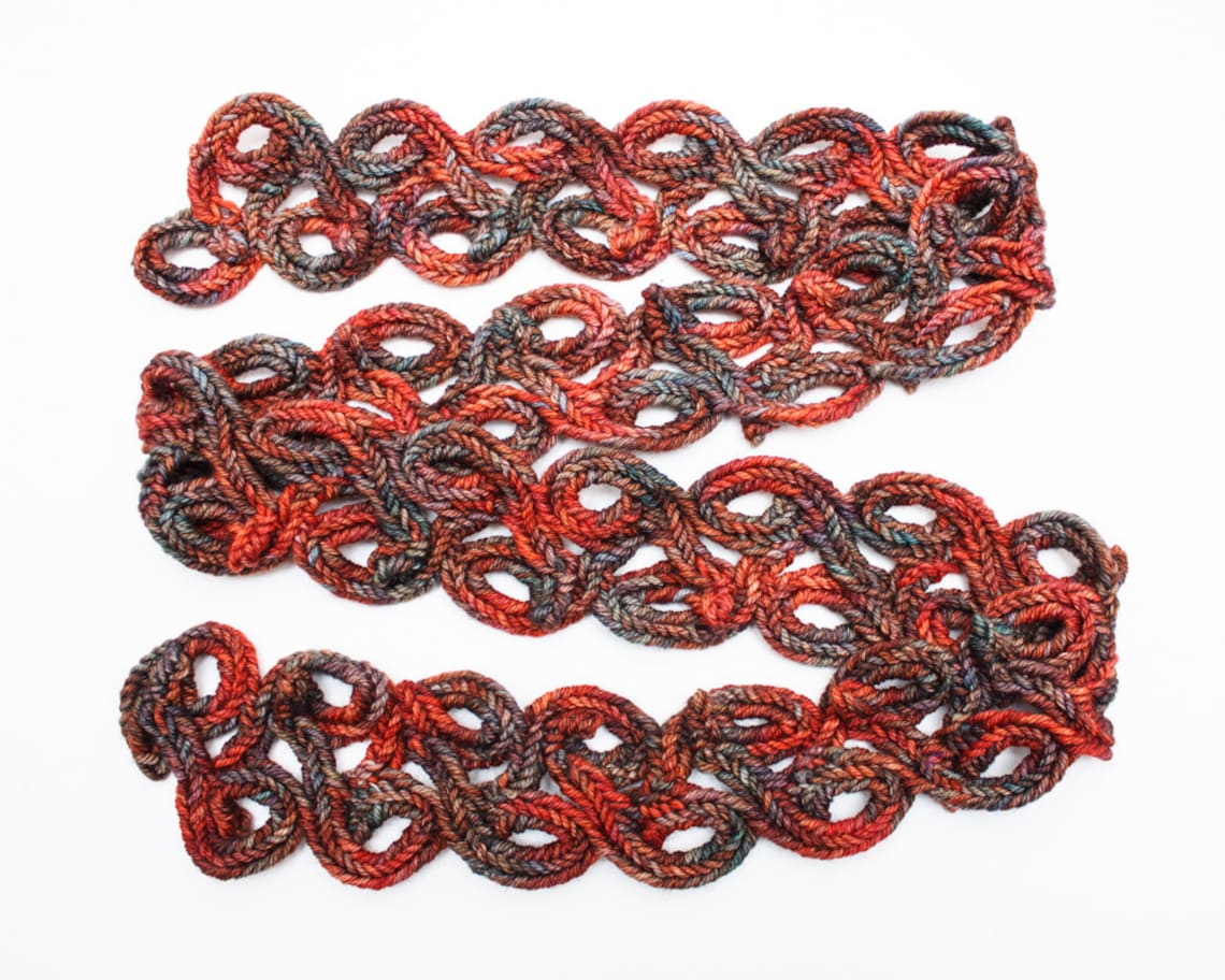 Karman Vortex Nalbinding Scarf Printable PDF Pattern - Etsy