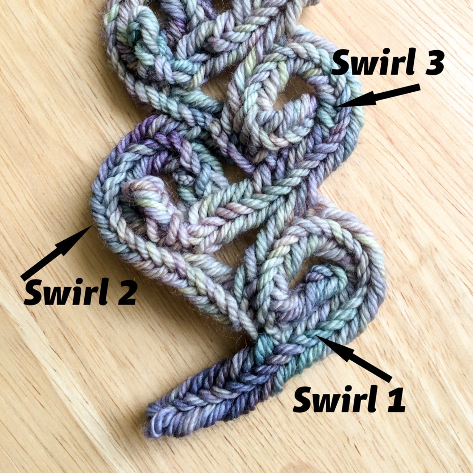 Karman Vortex Nalbinding Scarf Printable PDF Pattern - Etsy