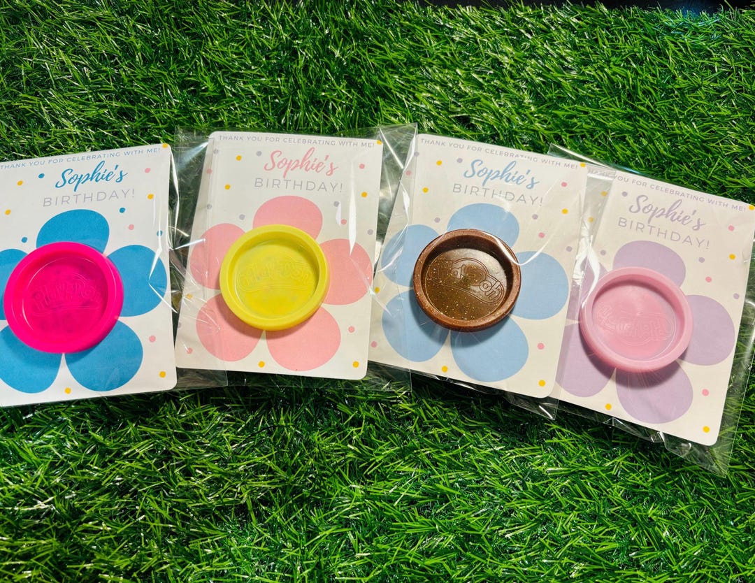 Flowers Party Favor, Play-doh, Non Candy Gift, School Gift, Kids Party ...